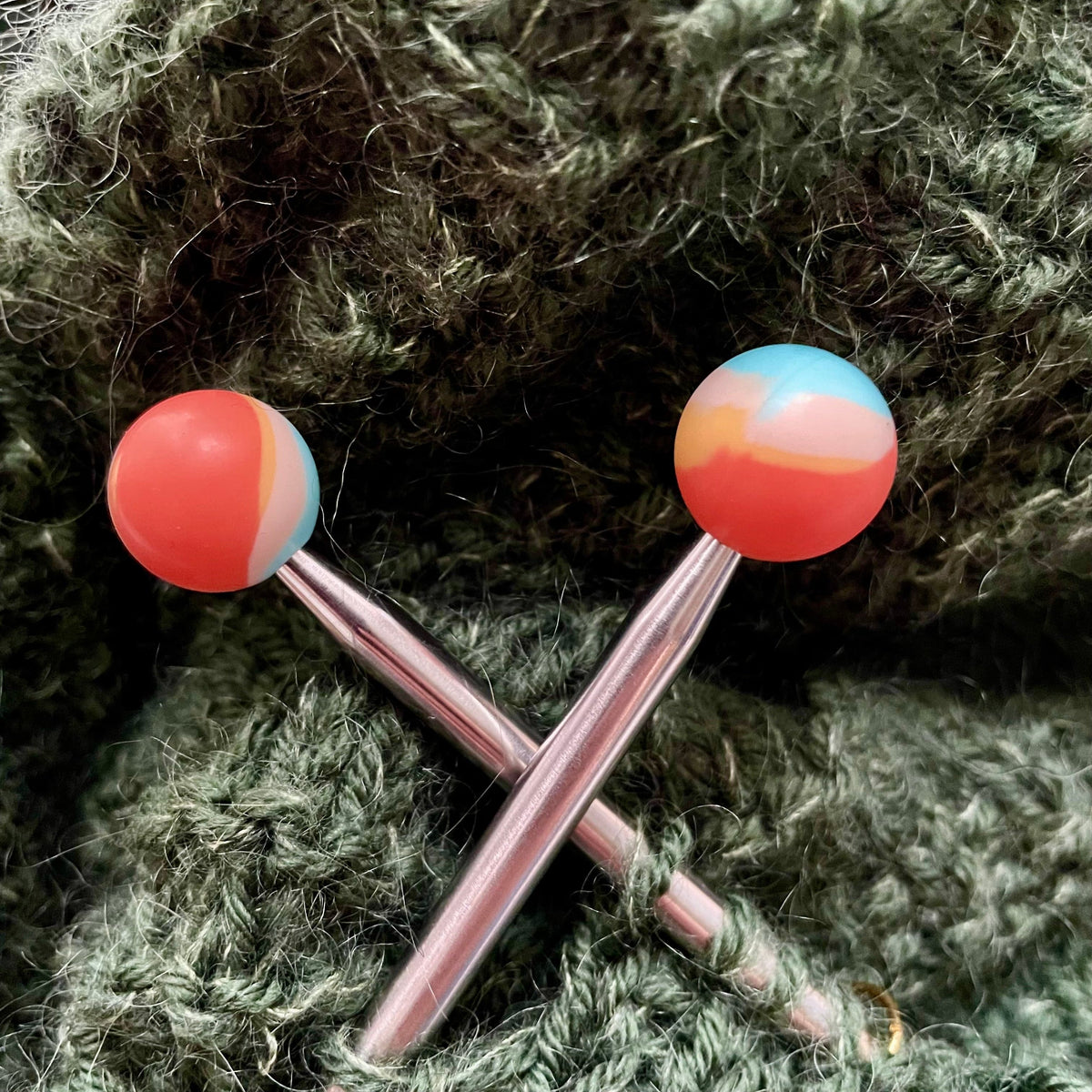 Round Silicone Needle Protectors Stitch Stoppers – Knit and Living